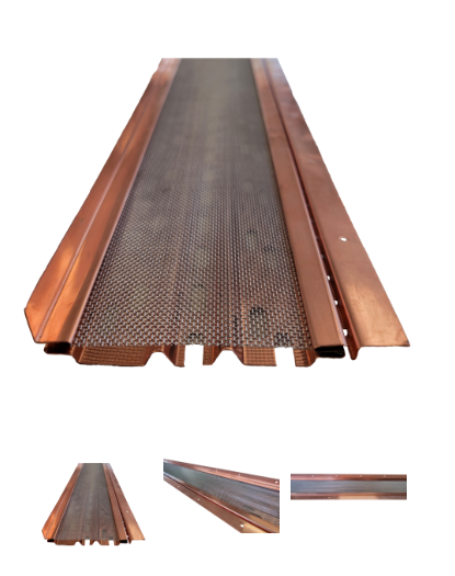 Hallett Dynamic Flo Stainless Steel Mesh Copper Base Gutter Guard (Sol ...