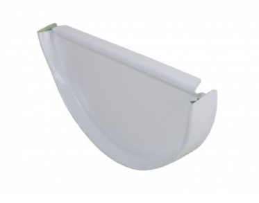 6" Half Round Universal End Cap 20 ct – Hallett Gutter Supply